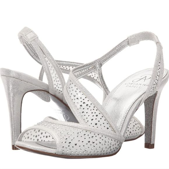 Adrianna Papell | Shoes | Adrianna Papell Andie Dress Silver Sandal ...